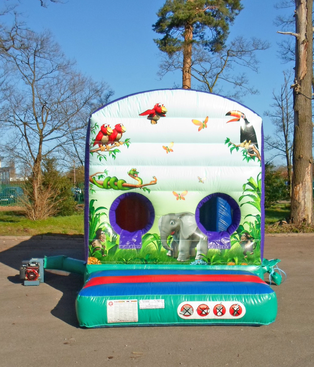 Jungle Fun Run Bouncy Castle - Inflatable, Bouncy Castle, Entertainment ...