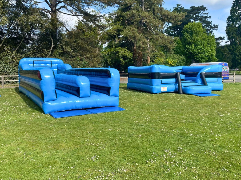 Inflatable Bungee Run Black & Blue - Inflatable, Bouncy Castle ...