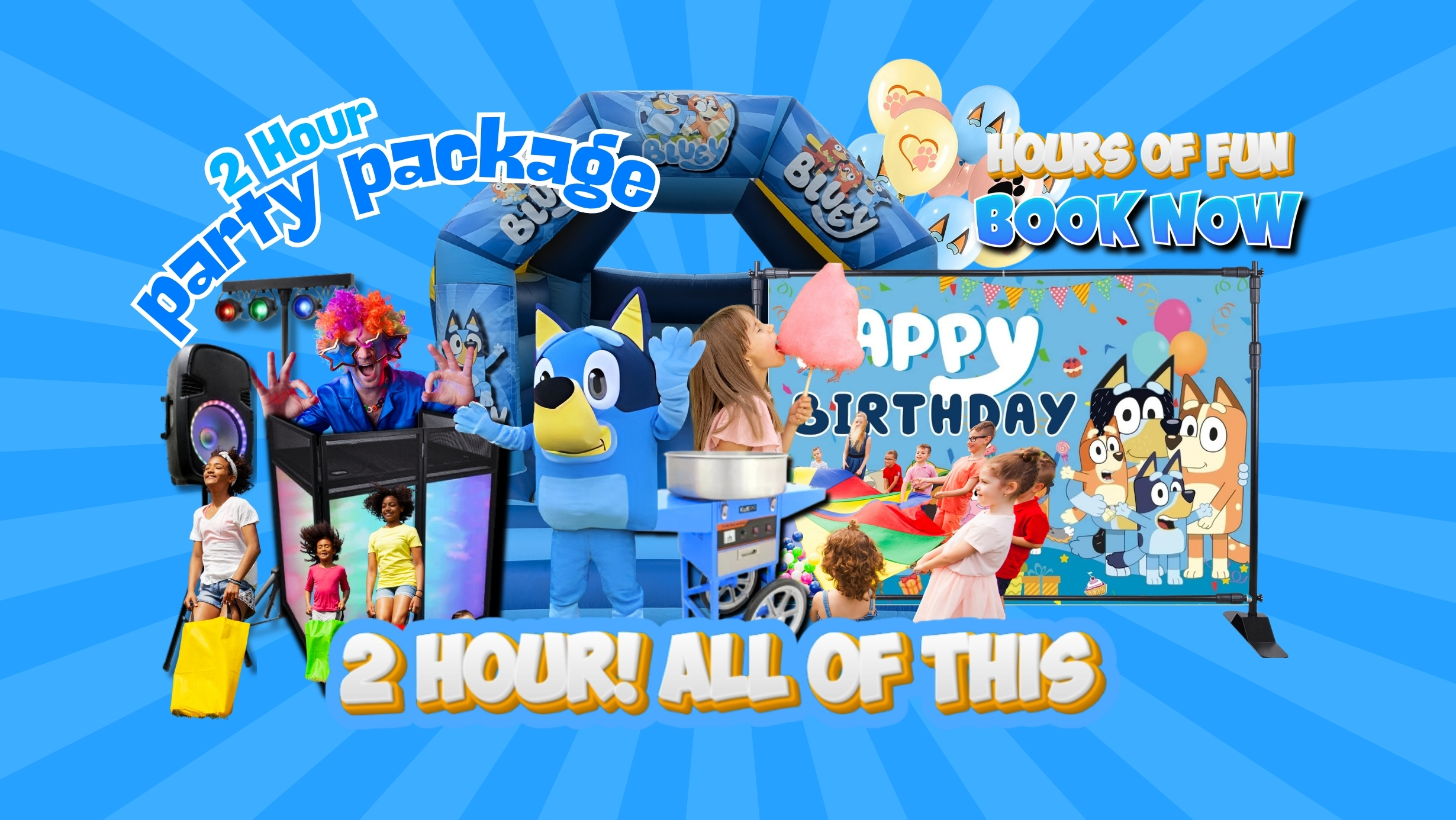 Bluey Party Package Bristol, Newport & Chepstow