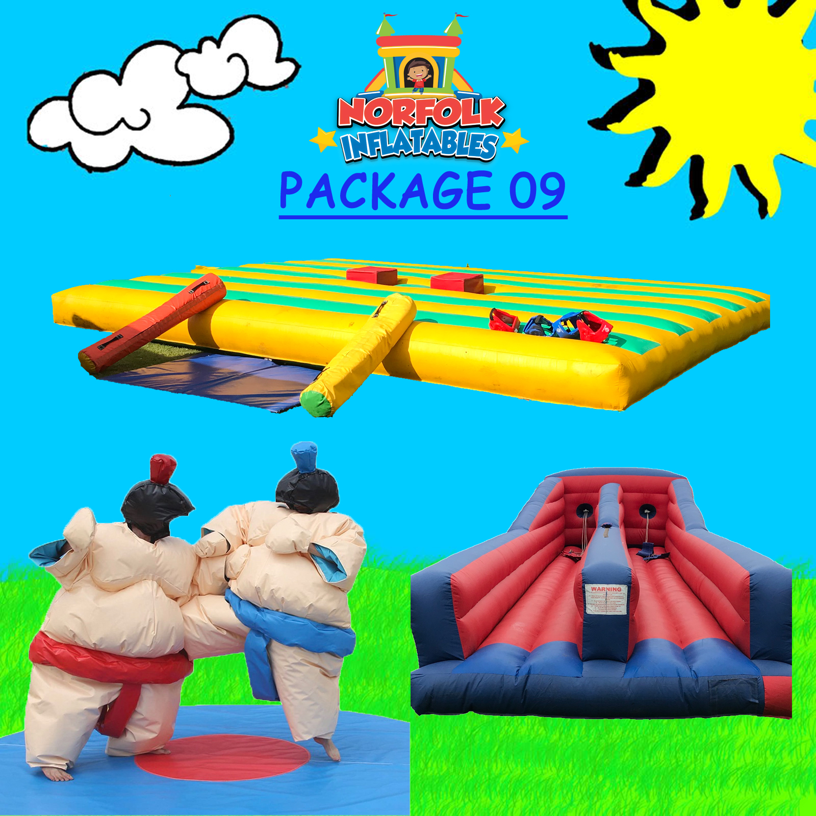 Gladiator Duel - Bouncy Castle Hire in Norwich | Norfolk Inflatables
