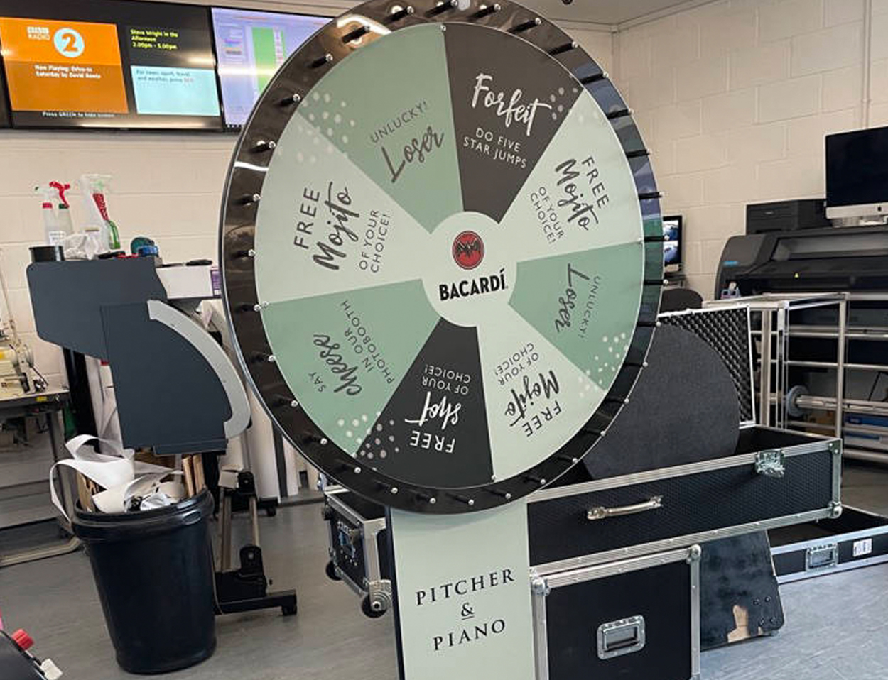 Branded Prize Wheel Hire UK