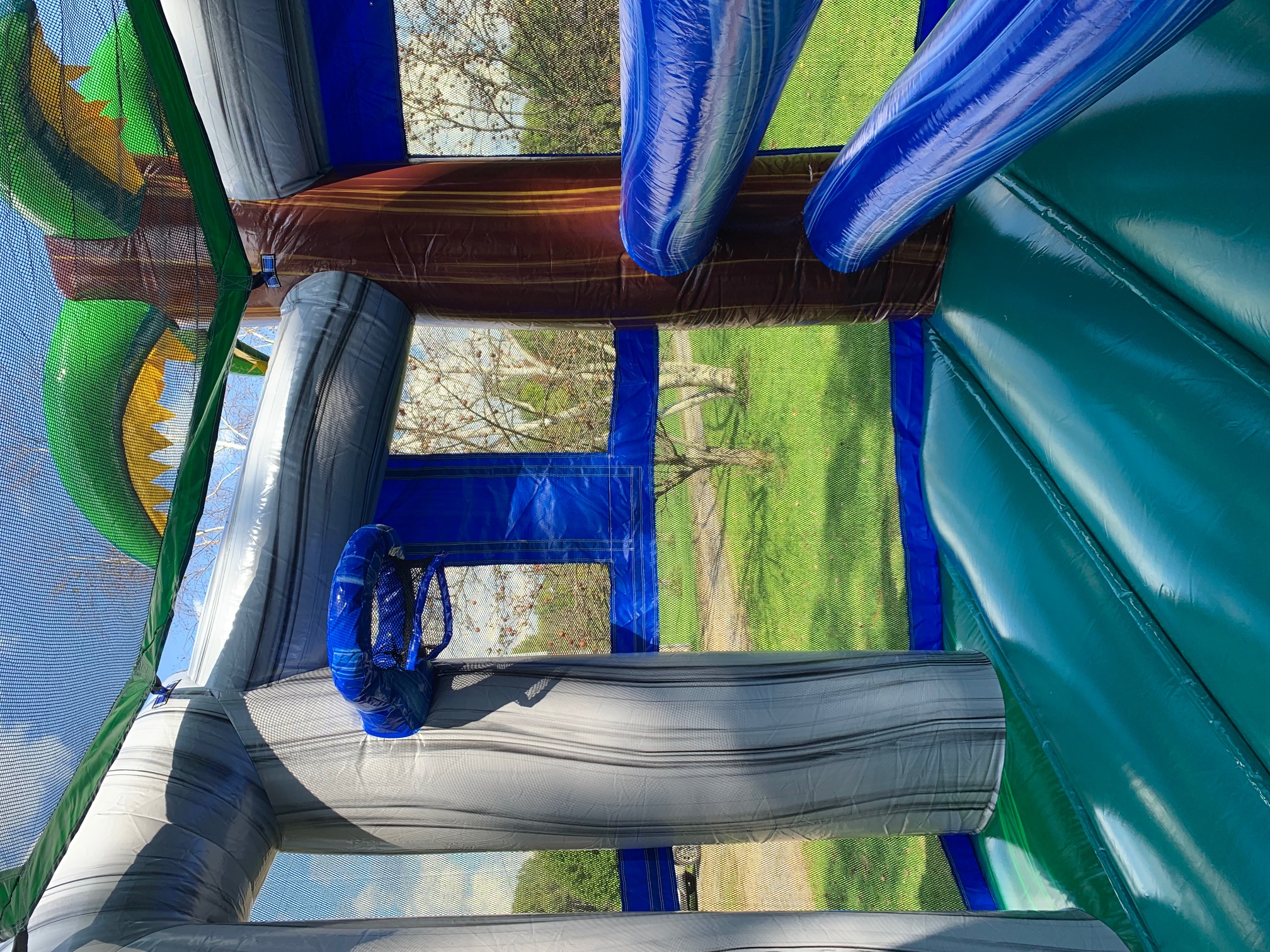 Tropical Blue Crush Bounce House Combo Rental | Pittsburgh