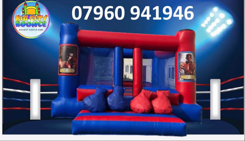15 x 17 FT Boxing Ring Bouncy Castle - Hire in Liverpool | Big city bounce