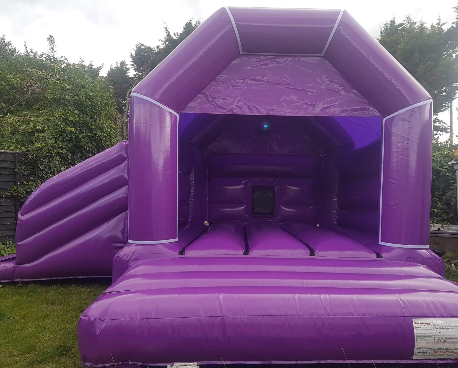 Disco Bouncy Castle Hire Purple - Bouncy castle and inflatable hire in ...
