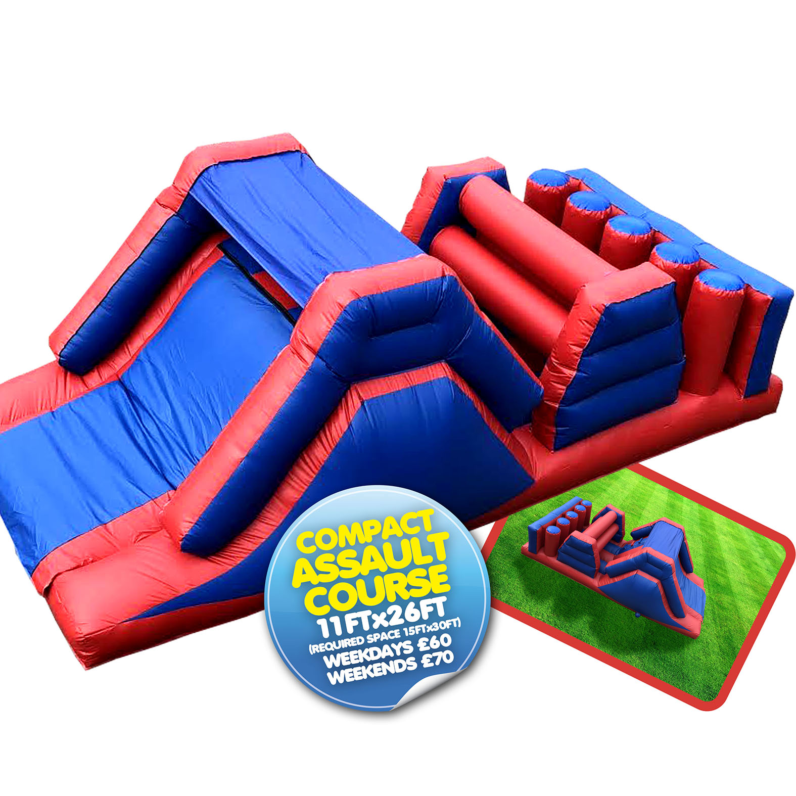 Inflatable Assault Courses for hire in St Helens