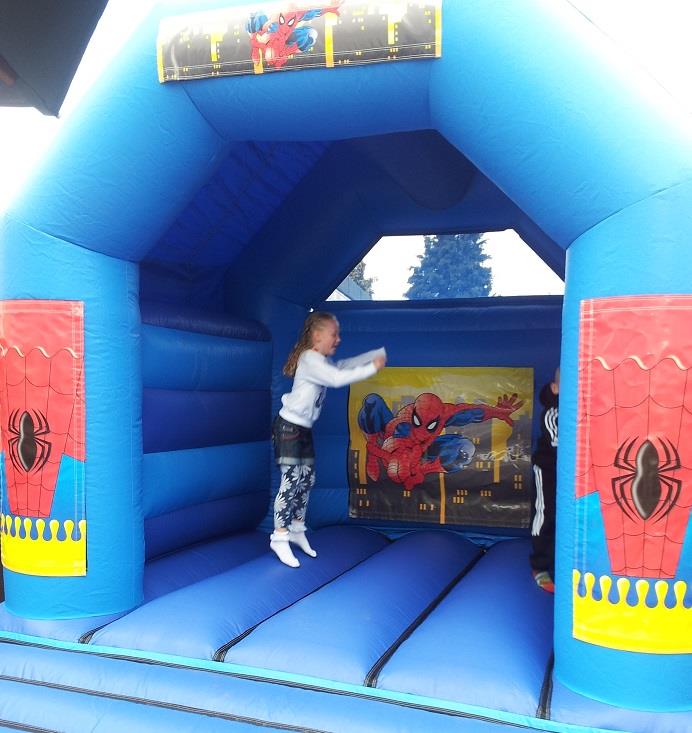 CV-Spiderman 12ftx13ftx10ft - Bouncy Castle, Softplay and Mascot Hire ...