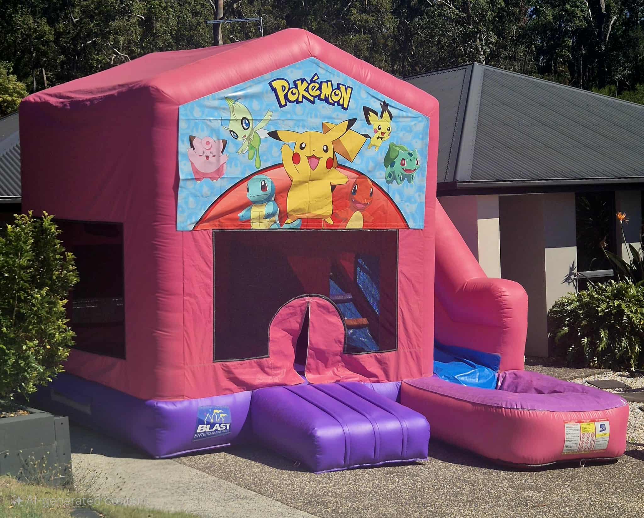 Pokémon Jumping Castle Hire Gold Coast & Tweed Heads