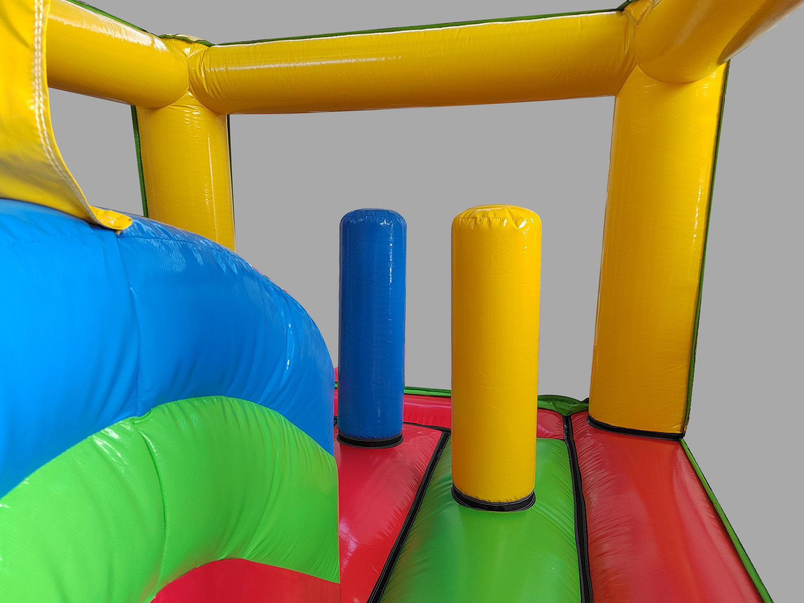 BBOL-245 - 11x16x9ft - Netted Mini Bouncer Combo (Red, Yellow, Green, L ...