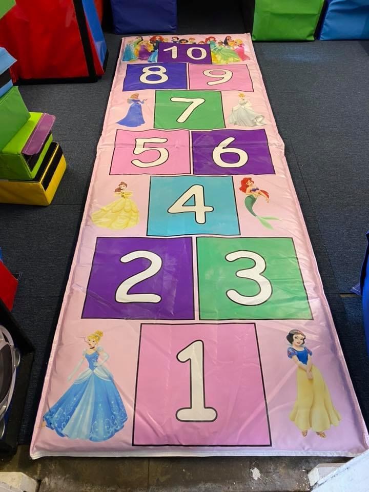 10ft x 3ft Giant Princess Hopscotch - Bouncy Castle Hire in Aylesbury ...