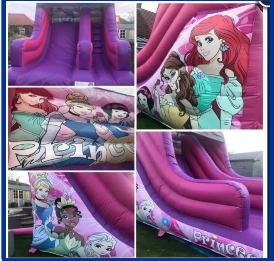 Princess Slide and Pink princess 15ftx12ft castle. - Bouncy Castle Hire ...