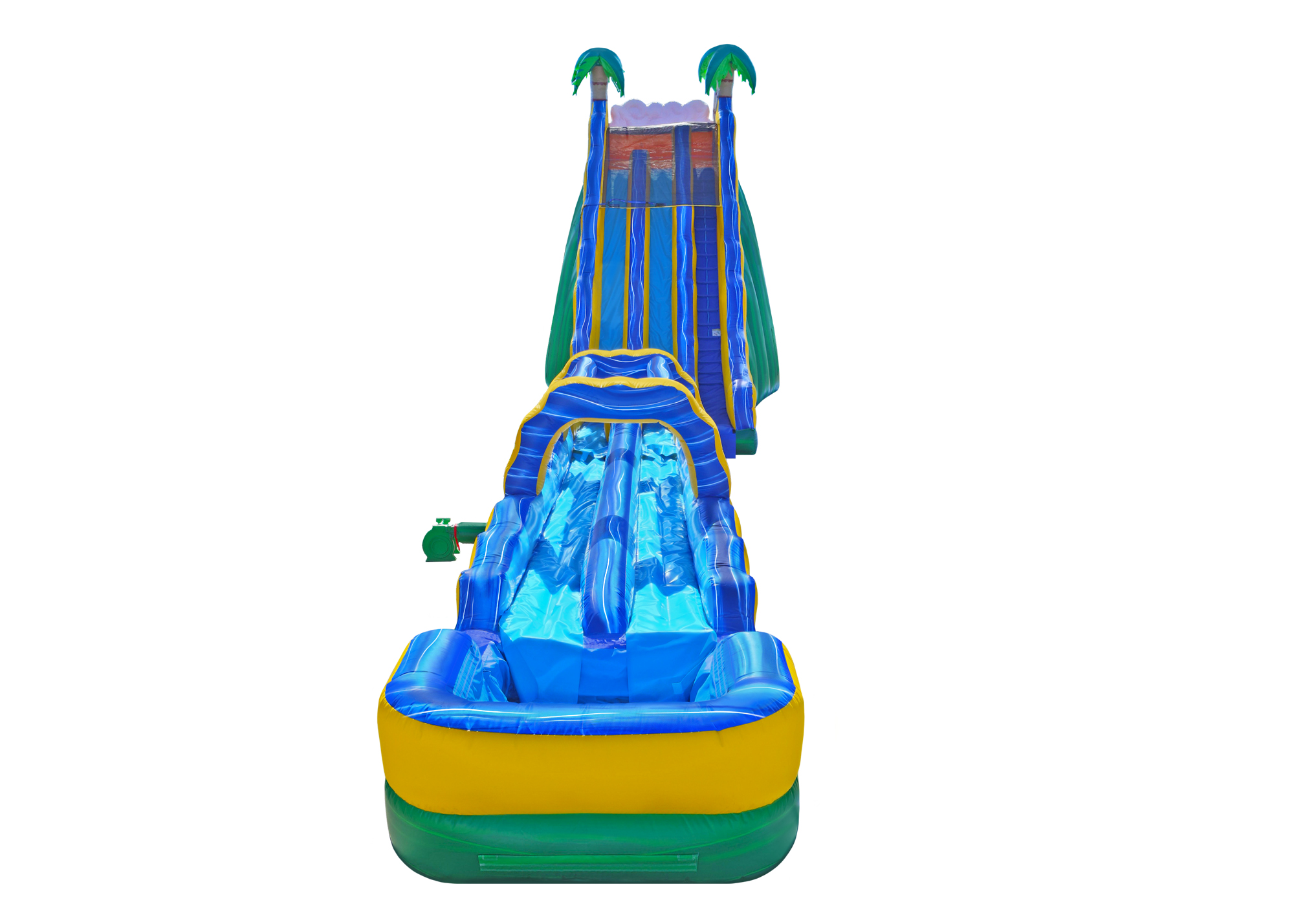 30ft Tropical Wave Dual Lane Water Slide With Slip and Slide - Rentals ...