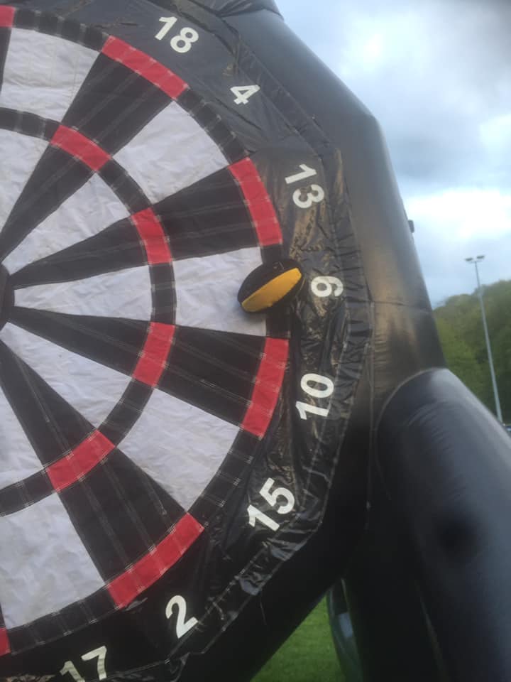 Velcro Darts Board (Kicking) / Foot Darts - Bouncy castle, inflatables ...