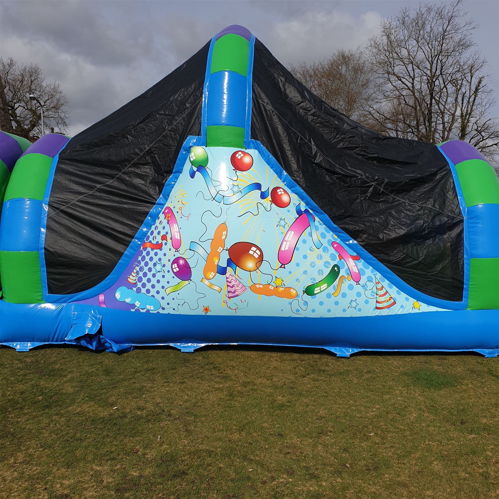 50ft Party themed Assault Course - Bouncy Castle Hire in Crowborough ...