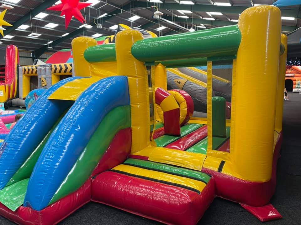 Rainbow Activity Castle With Slide - Hire in Portsmouth, Fareham ...