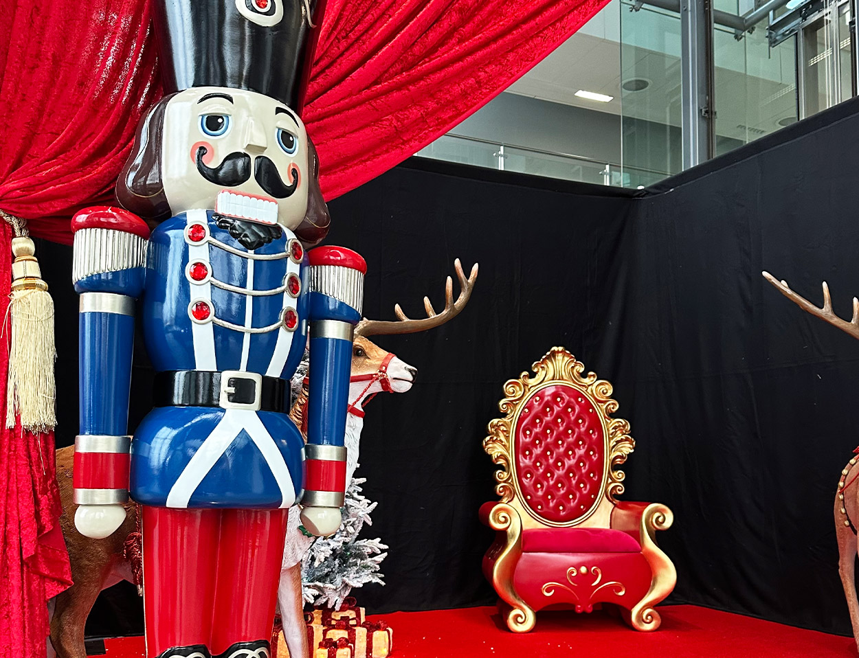 Lifesize Nutcracker Prop Hire - 6ft | Giant Christmas Decor UK