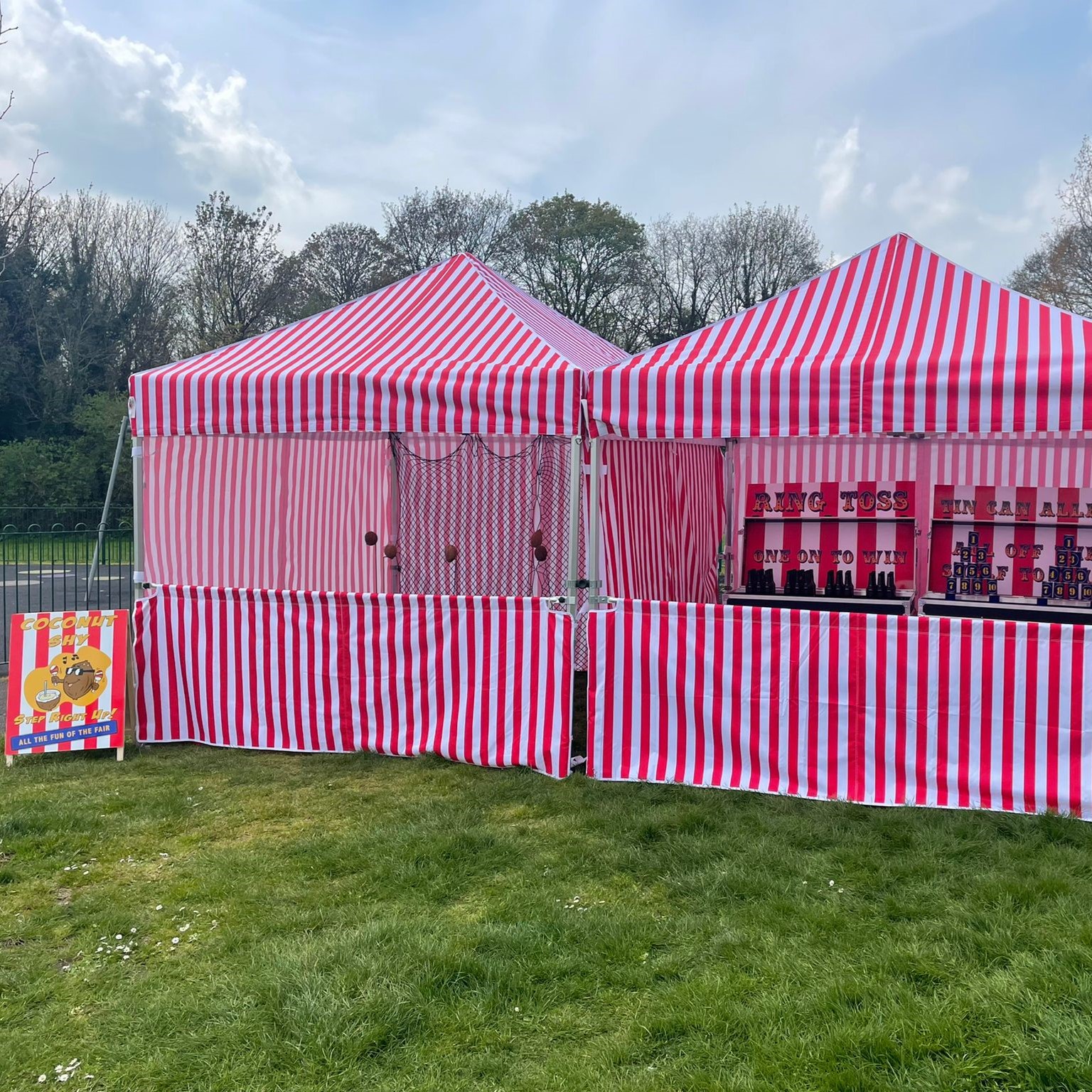 Coconut Shy Side Stall Game with Stall - Inflatable, Bouncy Castle ...