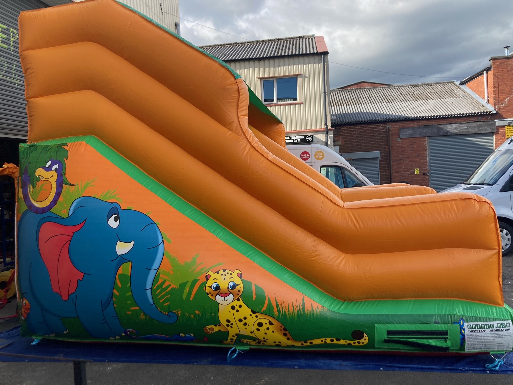 Jungle Themed Platform Slide - Bouncy Castle Hire in Kilmarnock, East ...