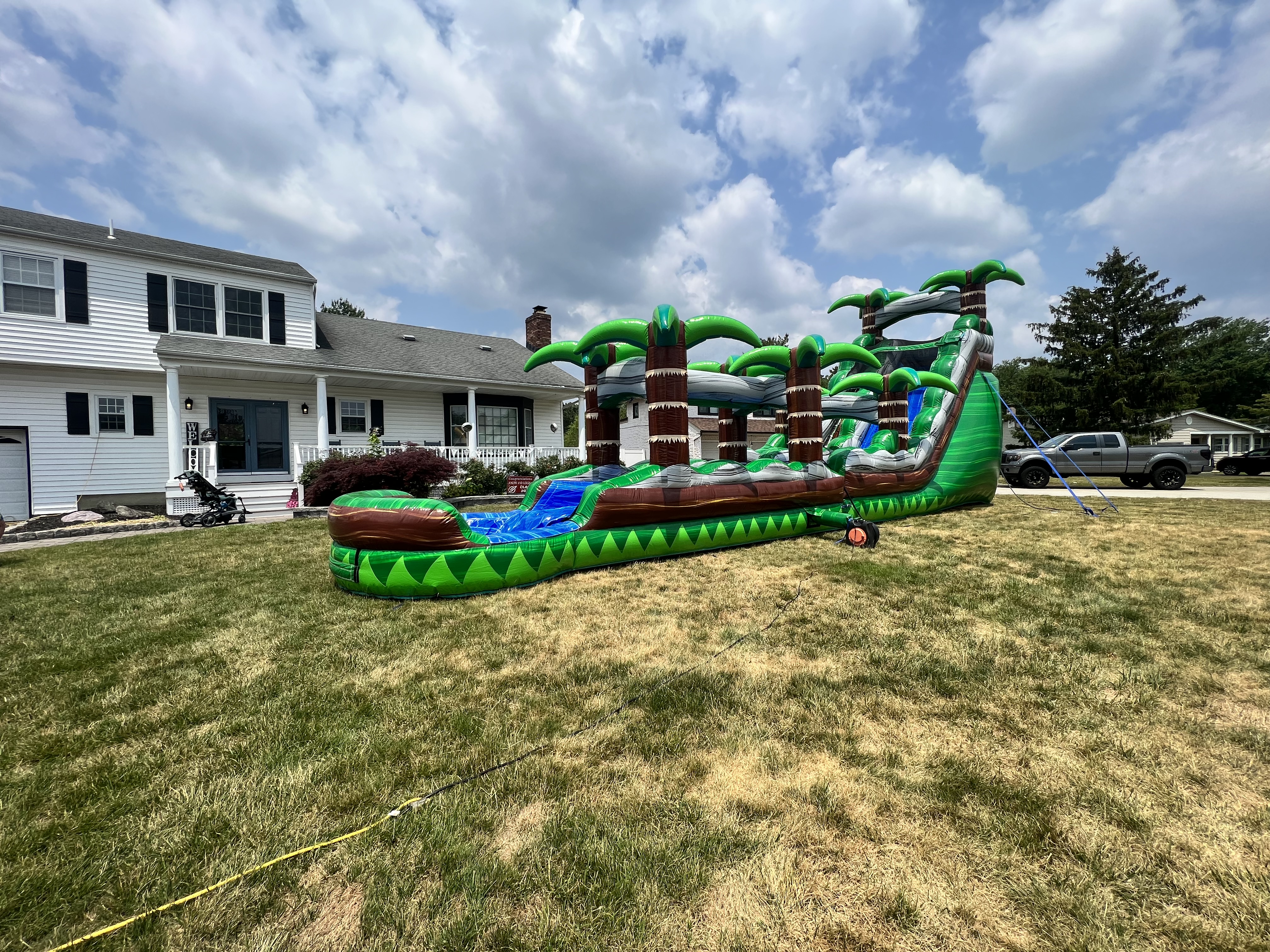 18' Rainforest Water Slide W/Slip & Slide - Bounce Houses, Water Slides ...