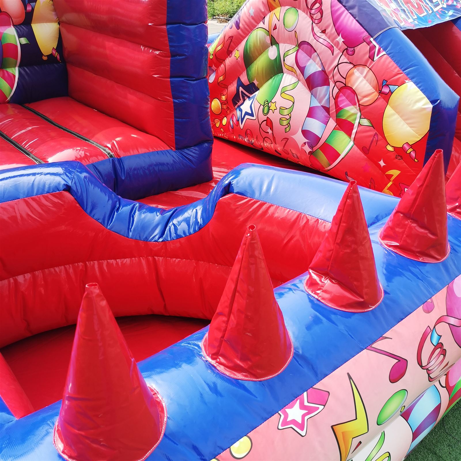 BBOL-116 - 15x15x6.5ft - Playpark - (Red & Blue Partytime) - Bouncy ...