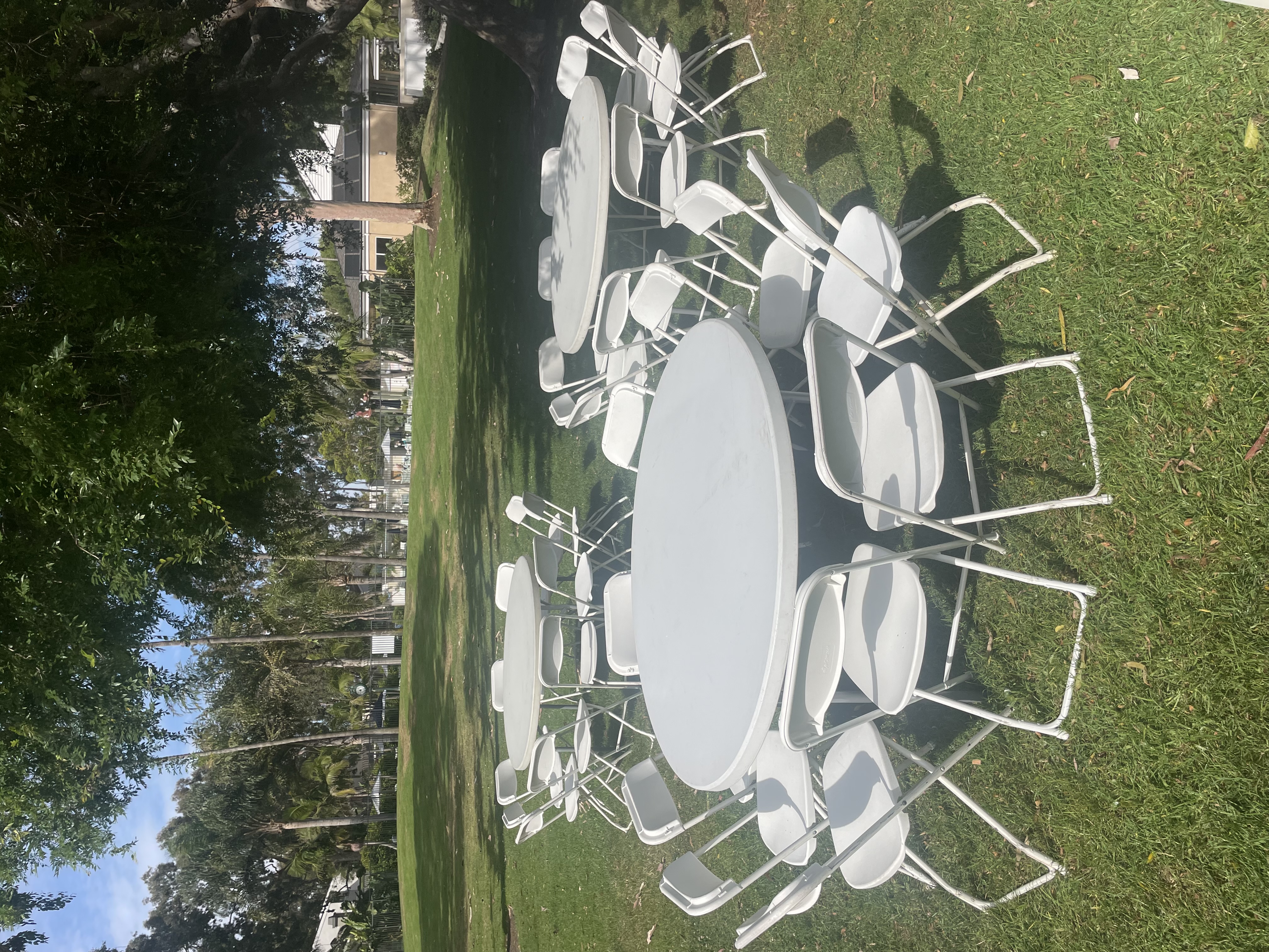 60in. Round Tables - Party Rentals in Orange County | Surf City Bouncers