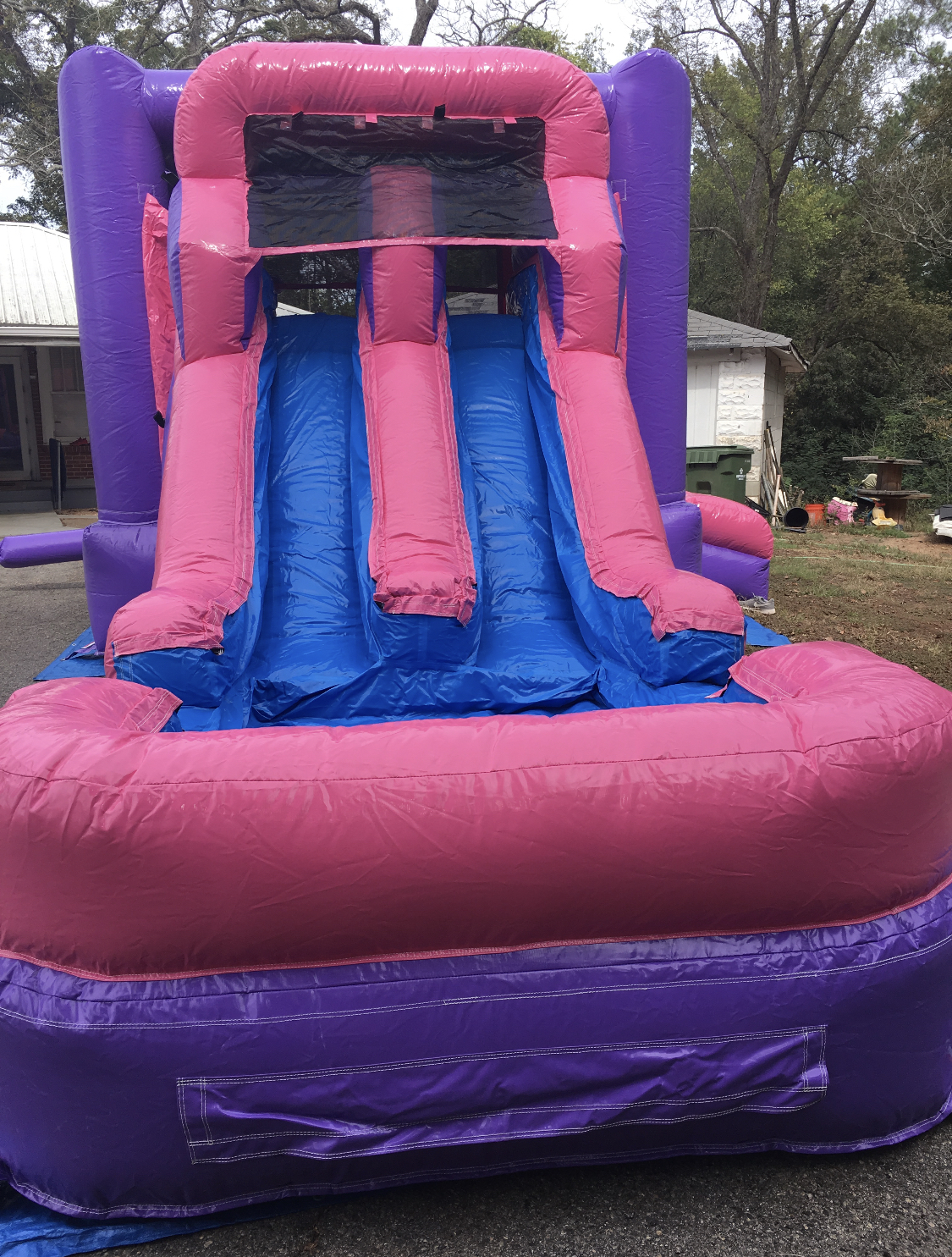Pink Castle Combo Water Slide - Party Rental and Jumpers Rental in ...