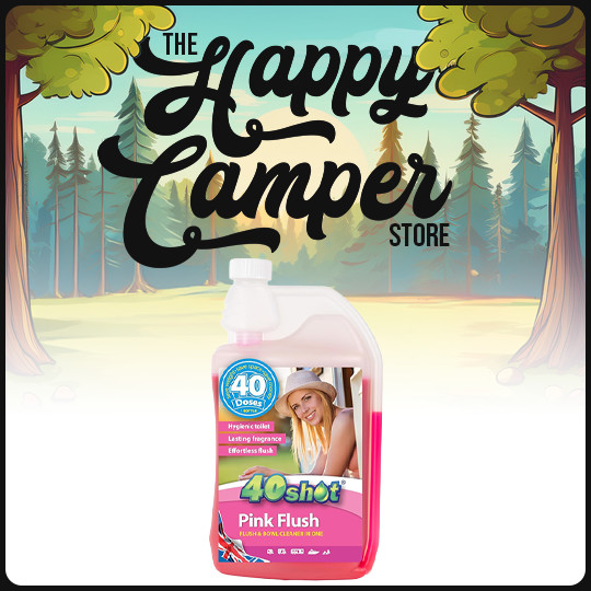 40 Shot Pink Flush Toilet Rinse – Caravan & Motorhome Toilet Cleaner