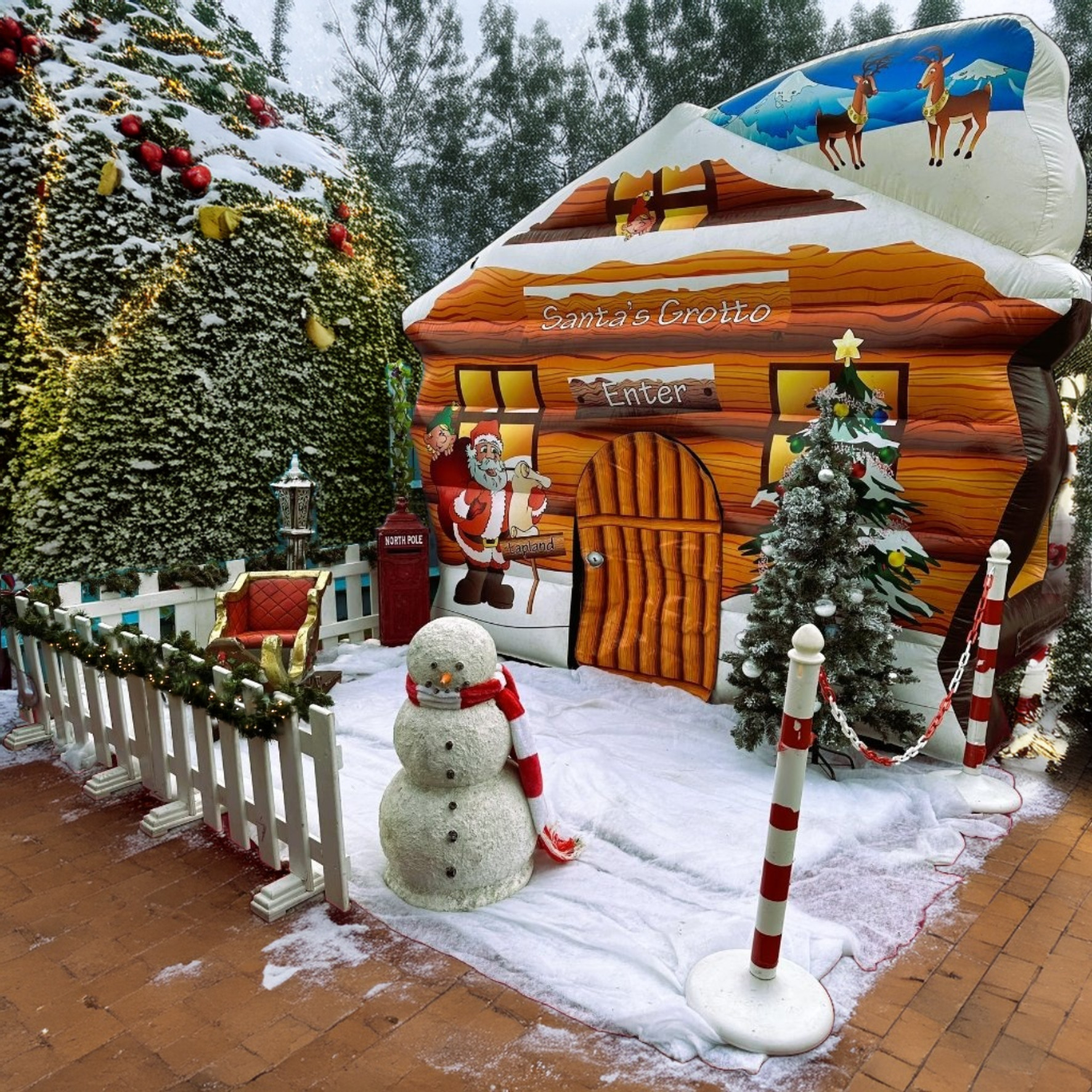 Christmas Inflatables for Hire | Santa's Grotto, Snowglobe & More