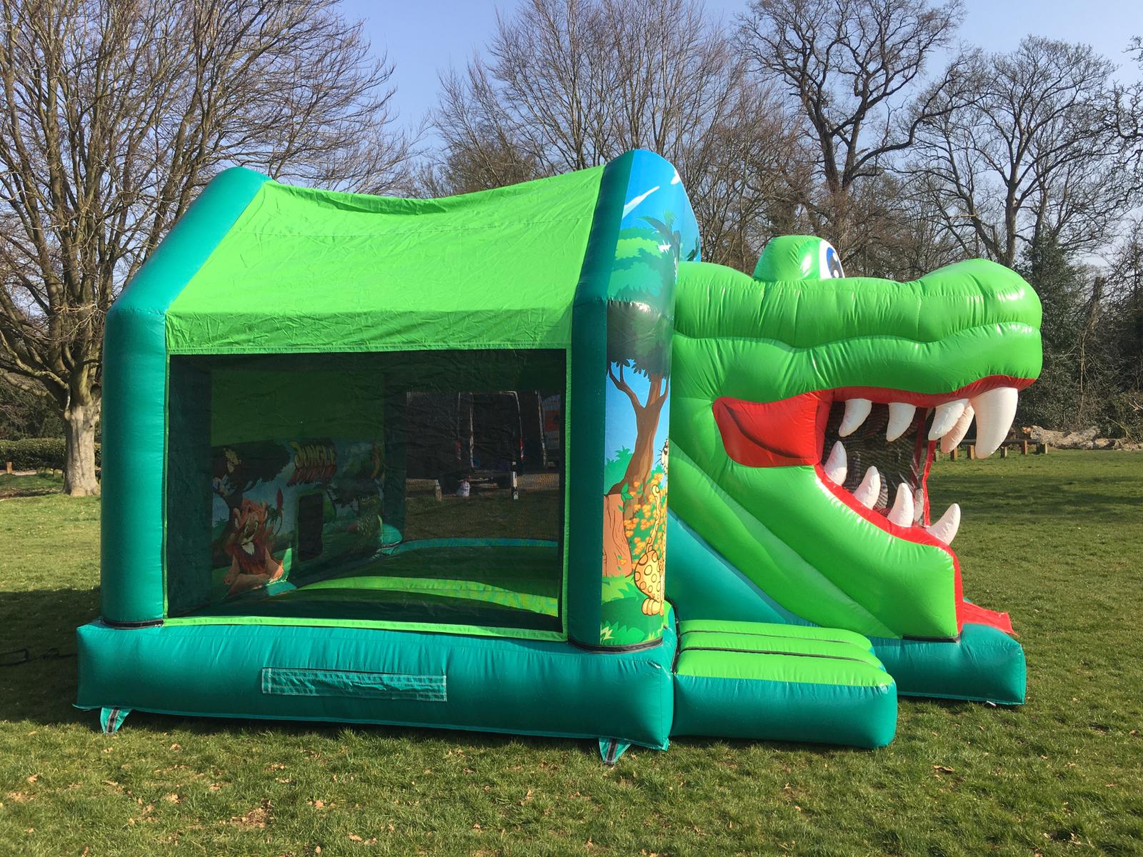 3D Crocodile Slide Combo - Inflatable, Bouncy Castle, Entertainment ...