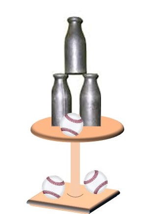 Milk Bottle Throw Carnival Game - Inflatable Party Rentals - Bounce ...