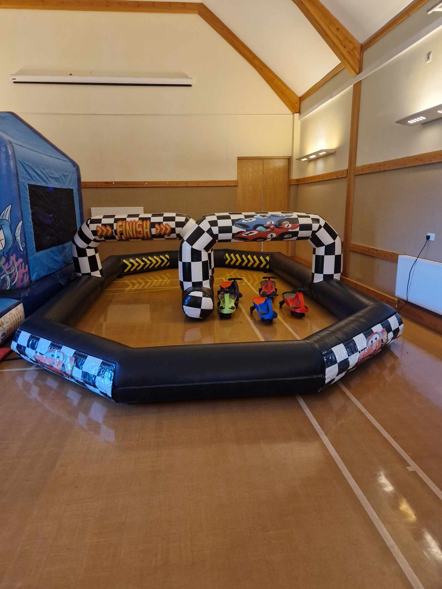 Didi Car inflatable Race Track And Cars 25ft x 15ft - Hire in Newbury ...