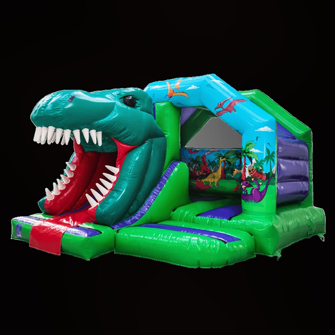 Dinosaur 3D Front Slide Castle - Hire in Aylesbury | BONKERZzz Bouncy ...