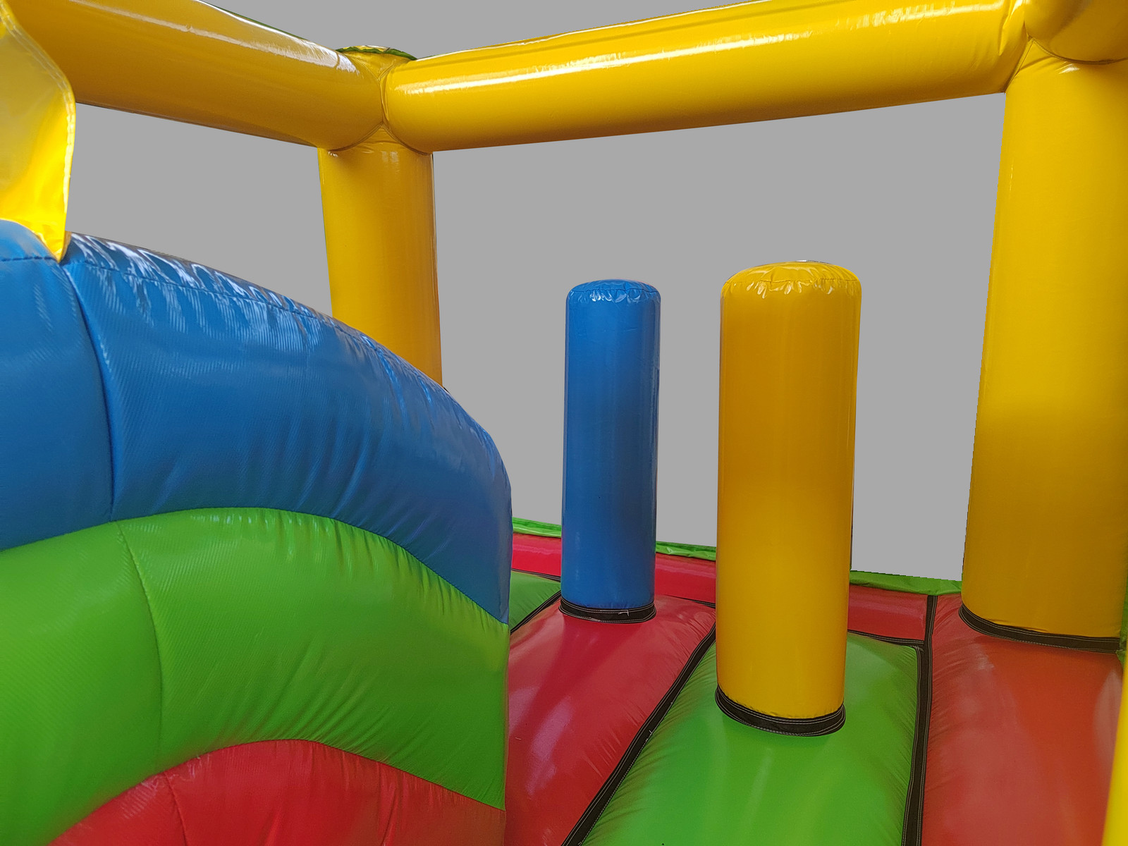 BBOL-245 - 11x16x9ft - Netted Mini Bouncer Combo (Red, Yellow, Green, L ...