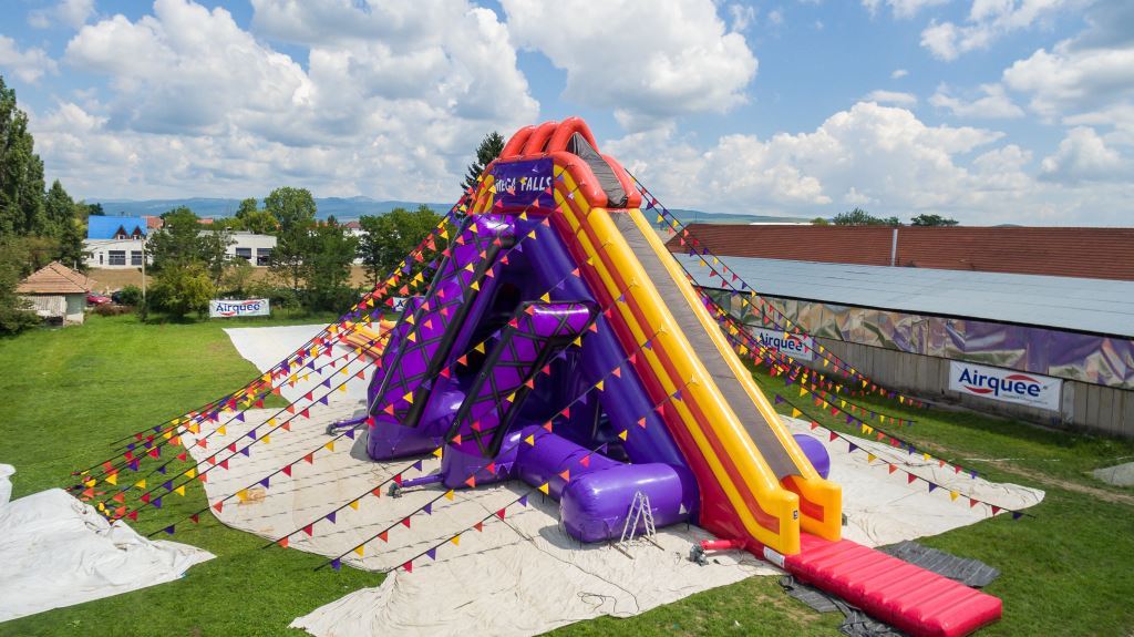 Mega Falls Slide / Water Slide (THE LARGEST SLIDE IN THE WHOLE OF ...