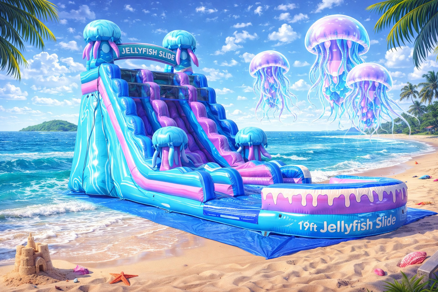 19FT JELLYFISH SLIDE - Bounce House Rentals in Anderson County, SC ...