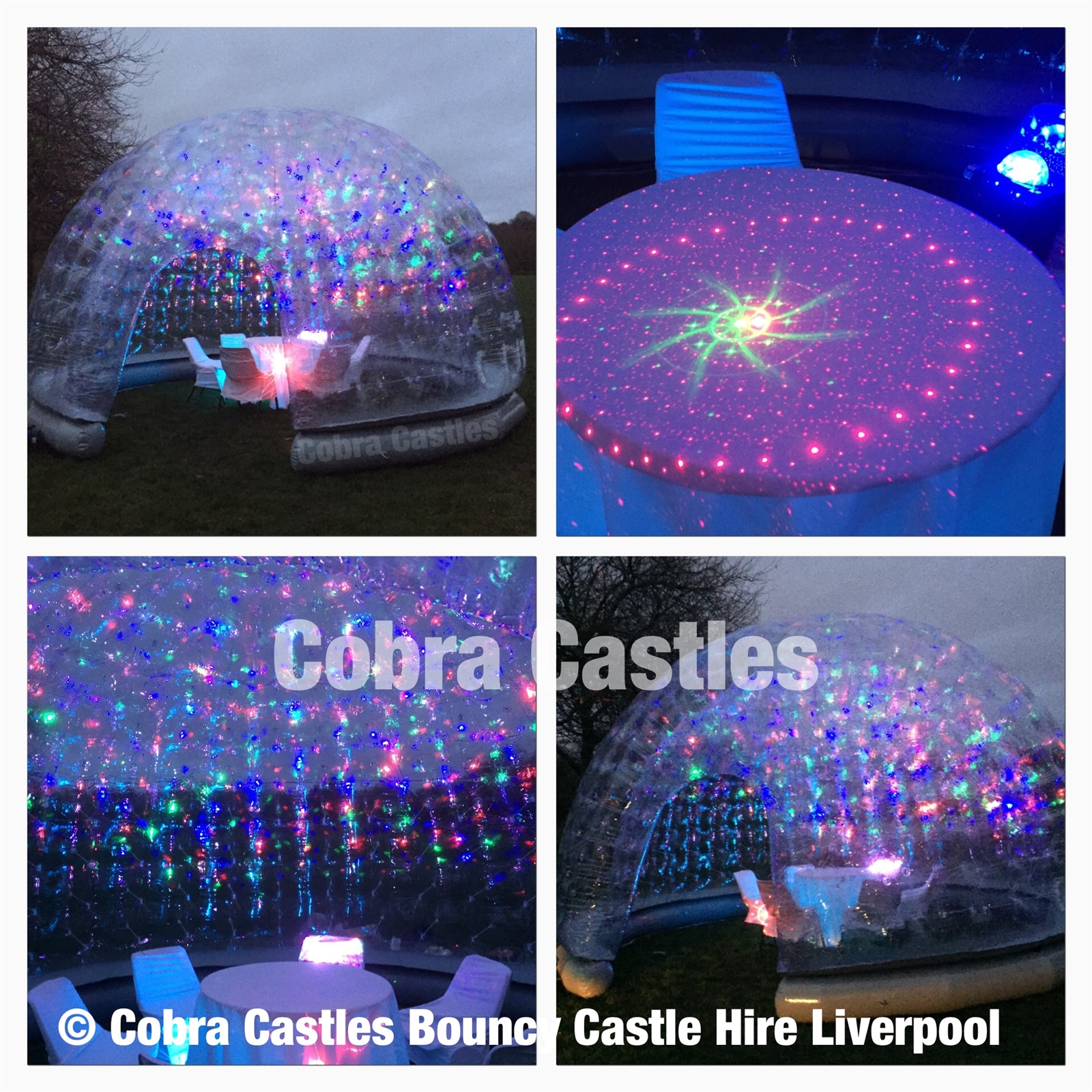 Crystal igloo Ice Nightclub - Bouncy Castle Hire in Liverpool, Widnes ...