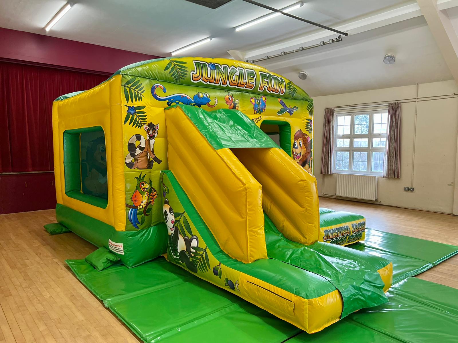 Jungle Castle with Slide - Bouncy Castle Hire in Bromley Croydon South ...
