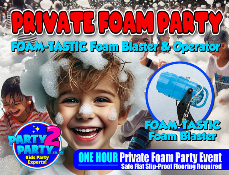 Foam Cannon Party Hire Throughout The East Midlands - Party2Party