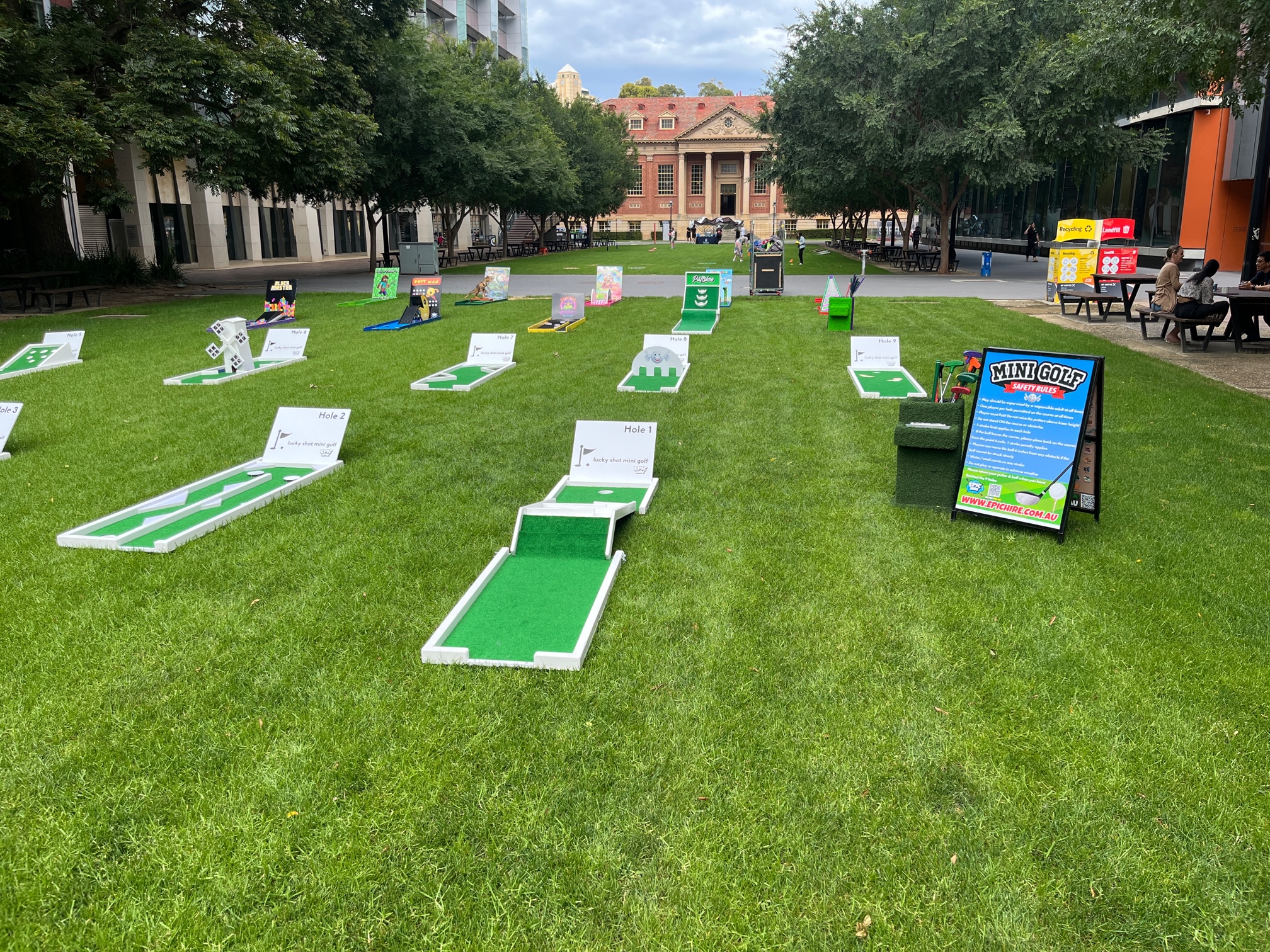 Epic Mobile Mini Golf Course Hire Adelaide