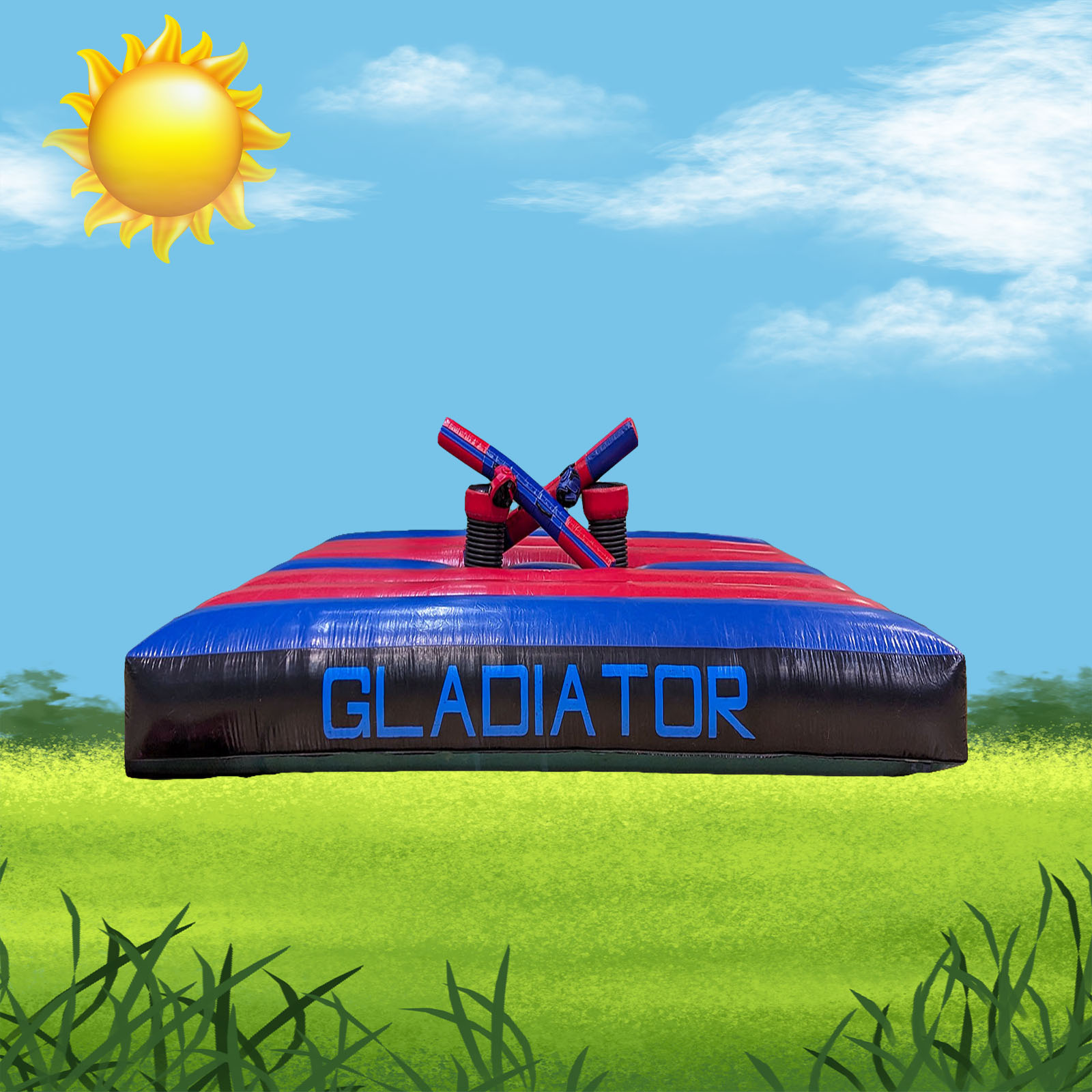 Inflatable Gladiator Game Hire | Airplay Inflatables