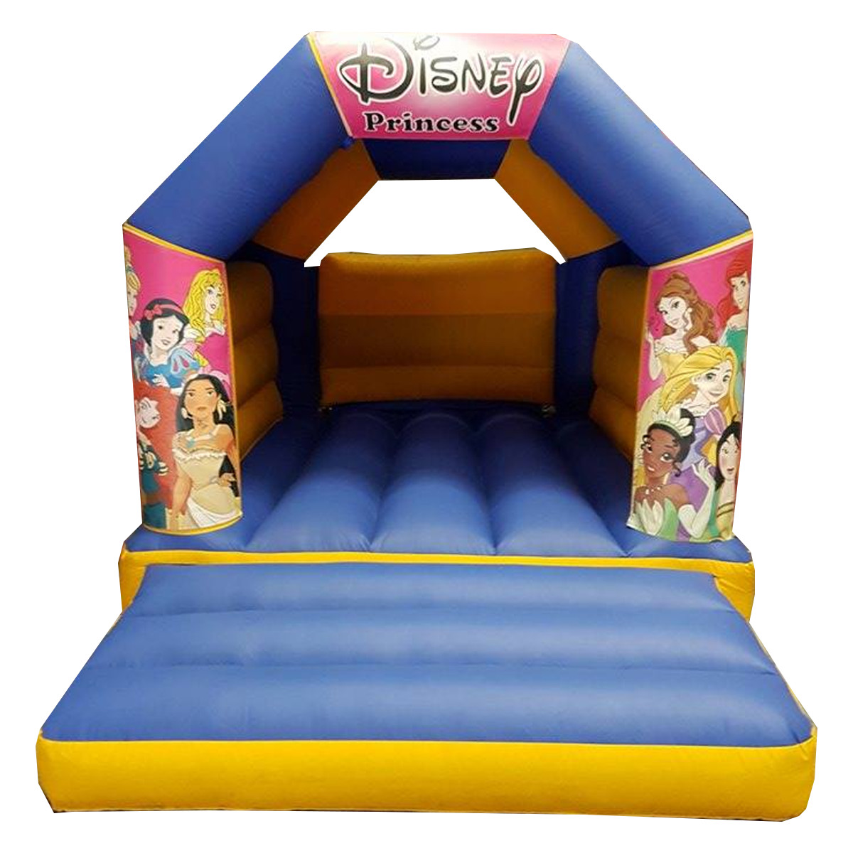 Princess Bouncy Castle Blue & Yellow - Bouncy Castle Hire in Hartlepool ...