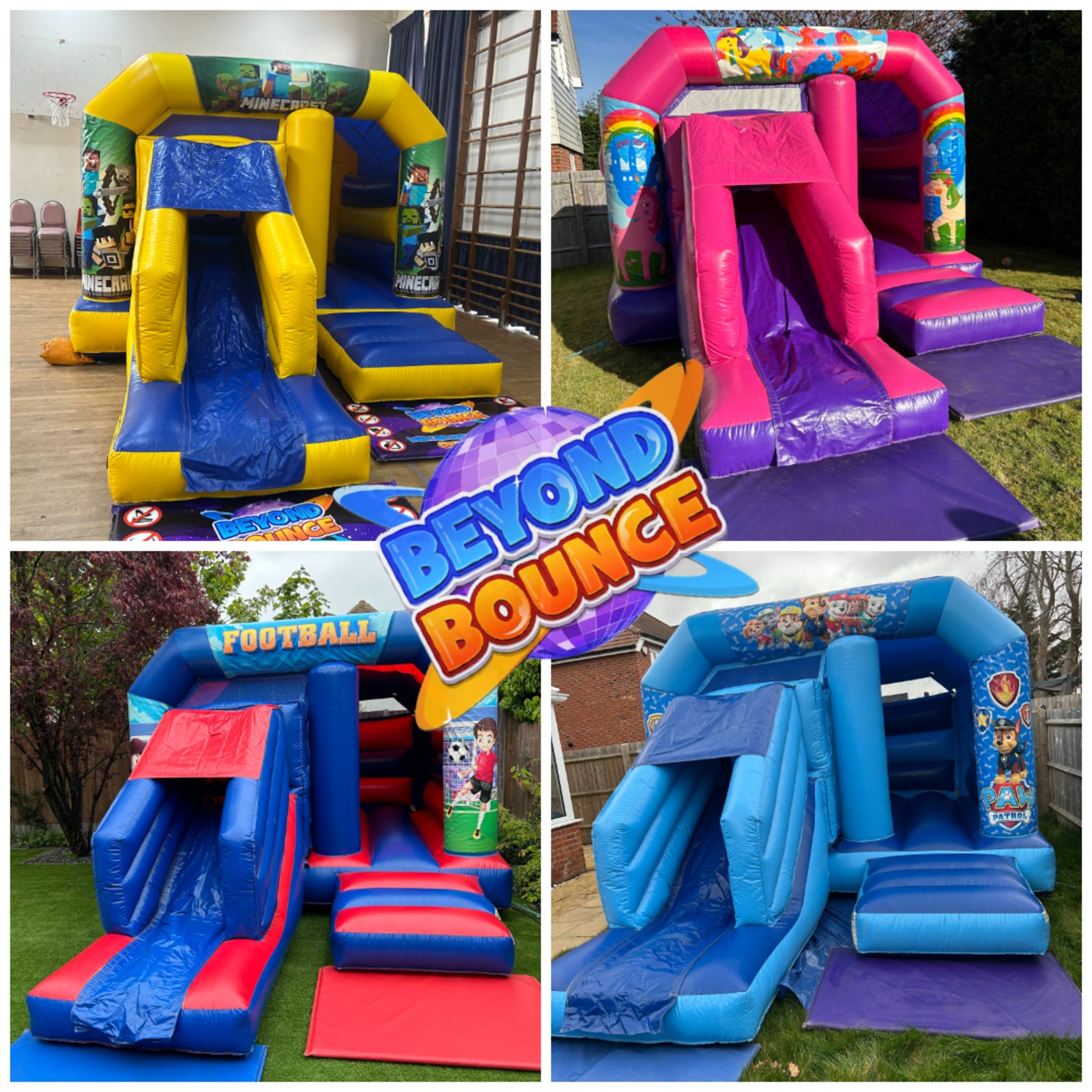Bouncy Castles with Slides Hire in Gillingham, Rochester, & Chatham