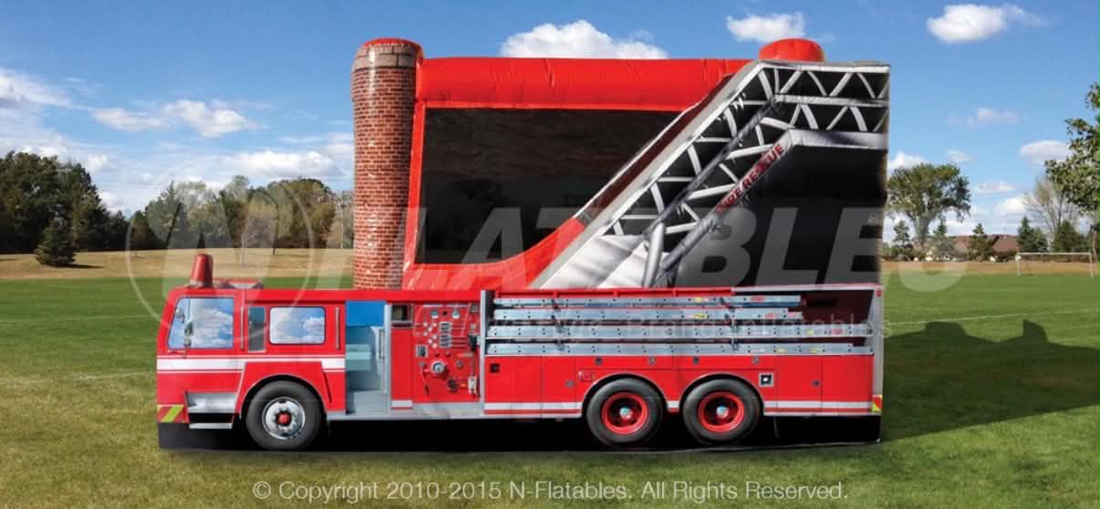 Fire Station Combo - Bounce House Rentals in Ontario | Super Air Bounce ...