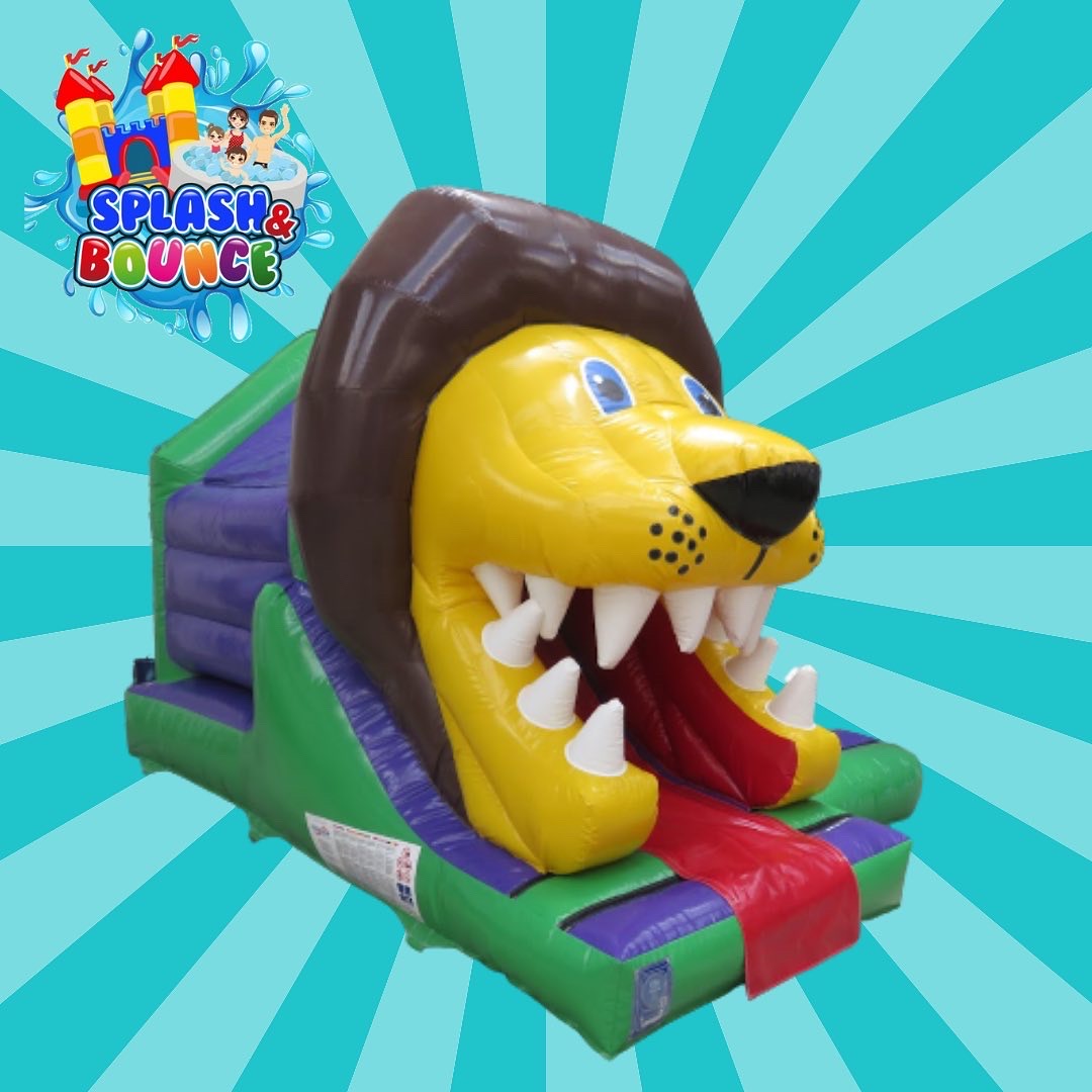Jungle Lion Combo Castle Hire Darlington | Event & Inflatable Fun