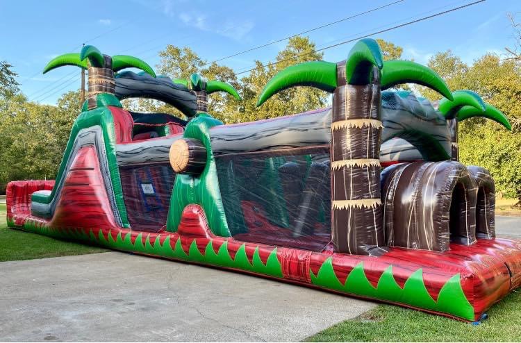 47ft Ruby Red Obstacle Course (WET) - Inflatable rentals in Aiken ...