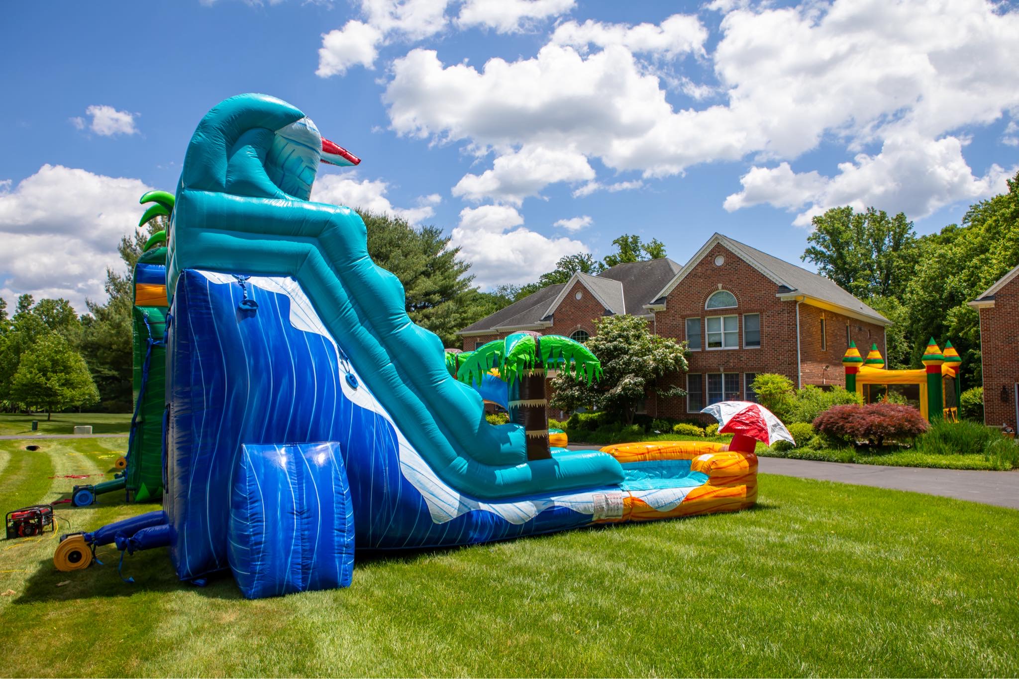 18 FT Beach Wave Waterslide - Bounce House and Waterslide Rentals in ...