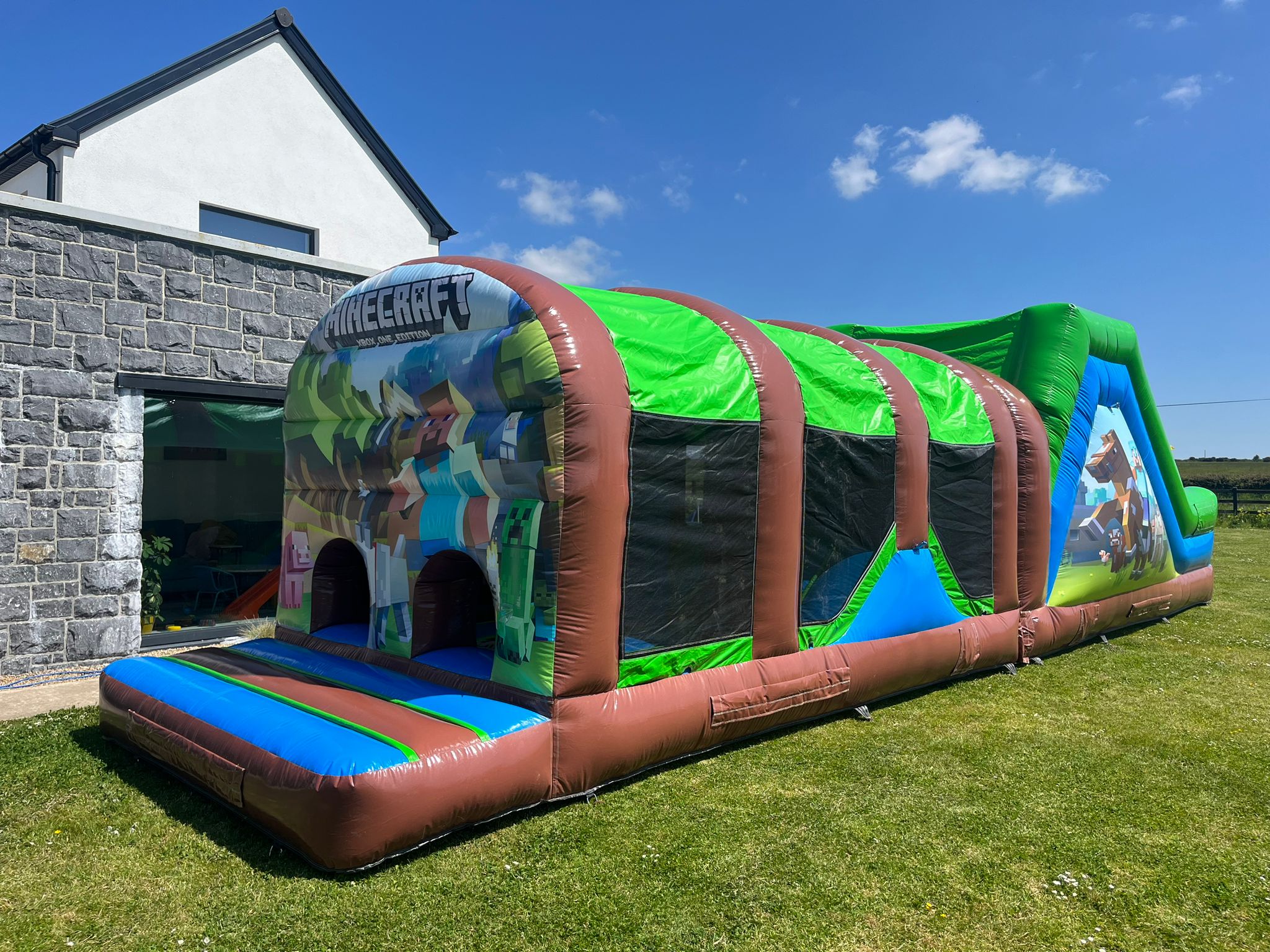 42ft Minecraft Obstacle Course - Bouncy Castle Hire in Mayo, Castlebar ...