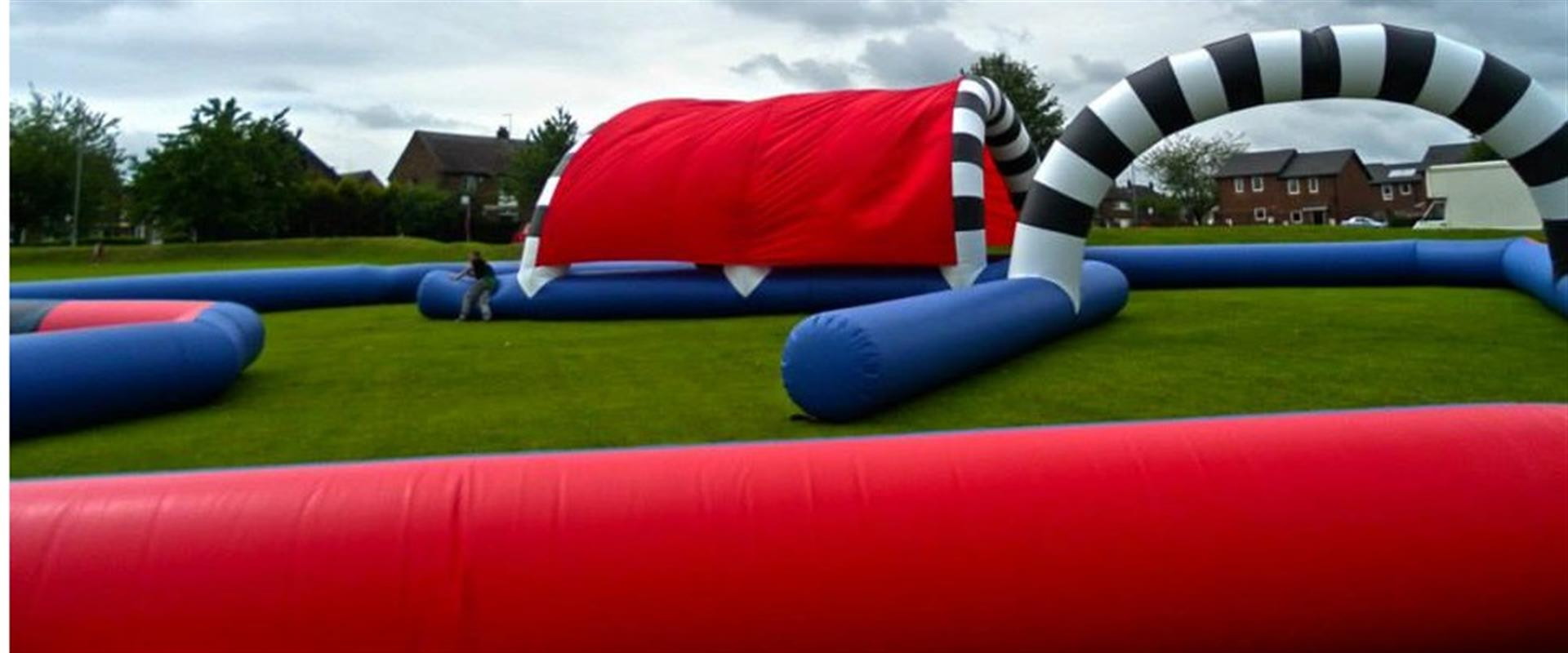 BB-093A - 80x60x3ft - Giant Deluxe Custom Quad Track - (Red, Blue ...