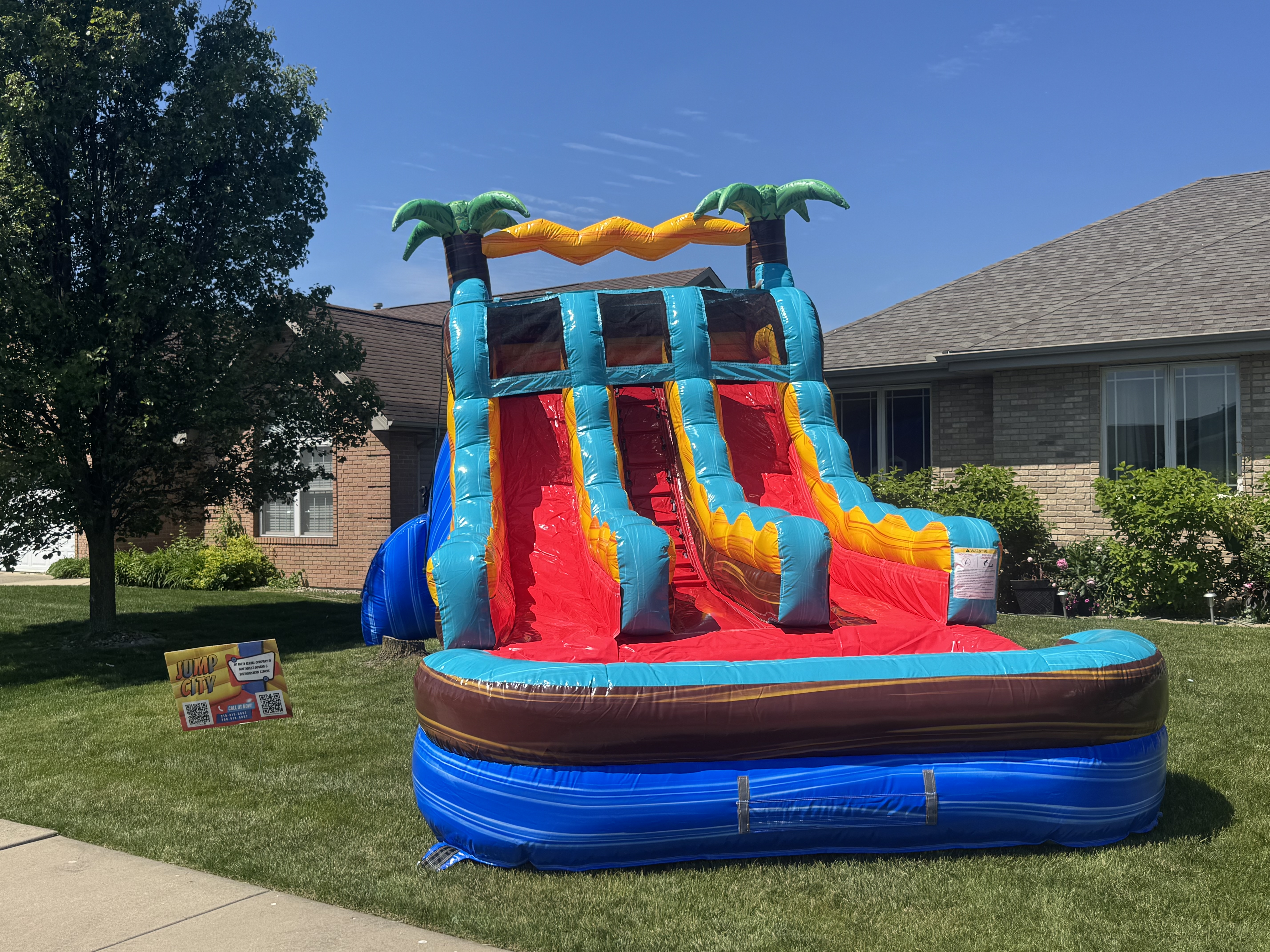 TROPIC SHOCK 15FT WATERSLIDE - Hire in IN | JUMP CITY