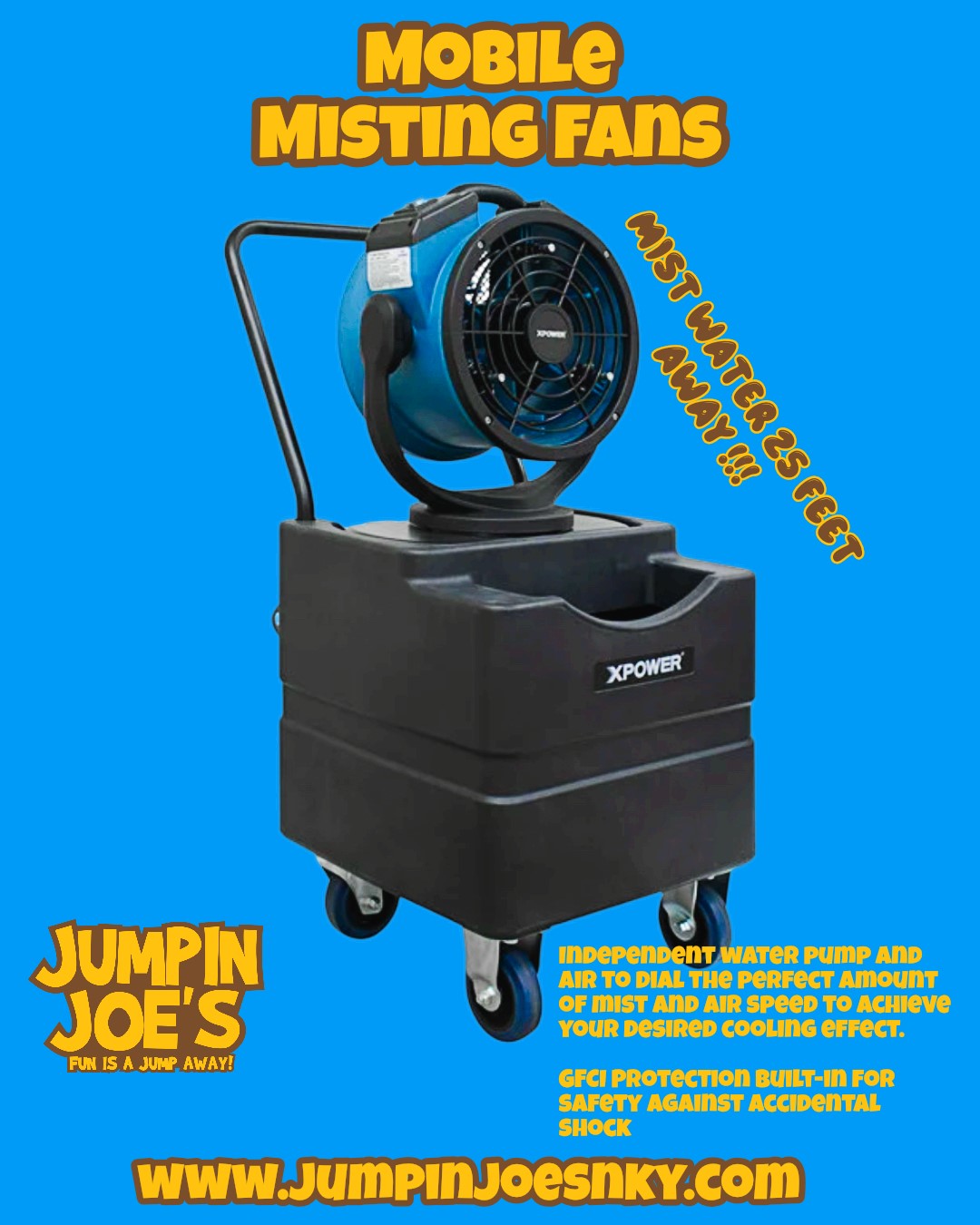 Misting Fans - Bouncy House Rental, Inflatable Rentals, Party Rentals ...