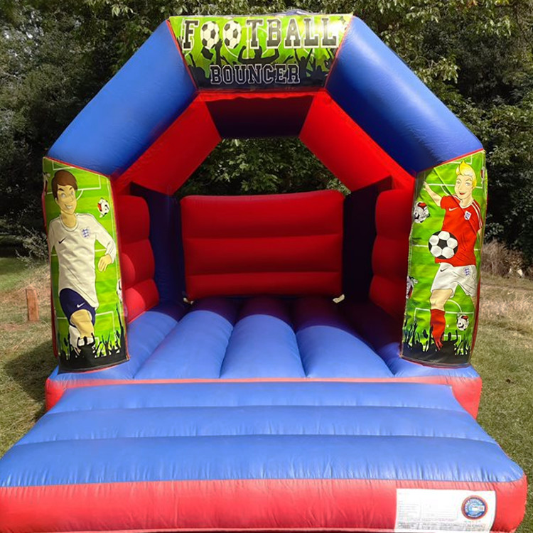 Football Blue + Red Bouncy Castle - Inflatable, Bouncy Castle ...